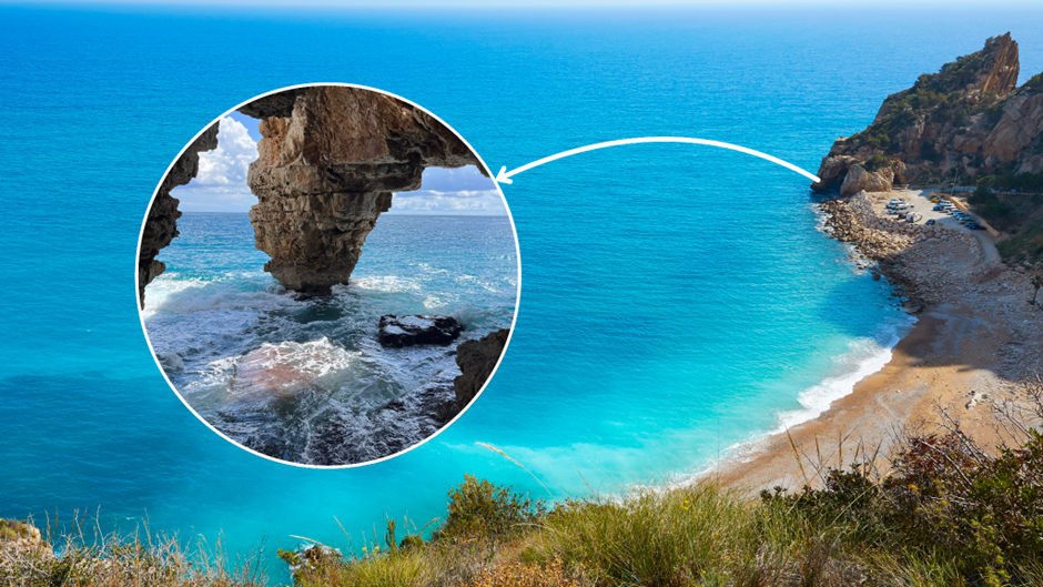 Explore Cala Moraig Kayak Routes to Cueva de los Arcos, and Hidden Coves